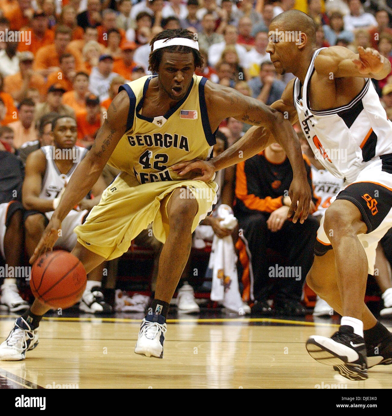 Apr 03, 2004; San Antonio, TX, USA; Georgia Tech's CLARENCE MOORE (42 ...