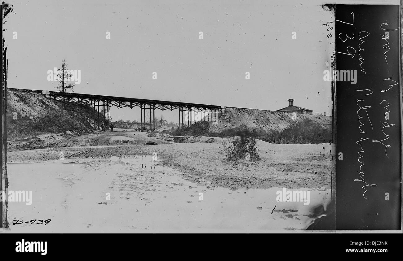 The Iron Bridge near Petersburg, Virginia, captured in a photograph ...