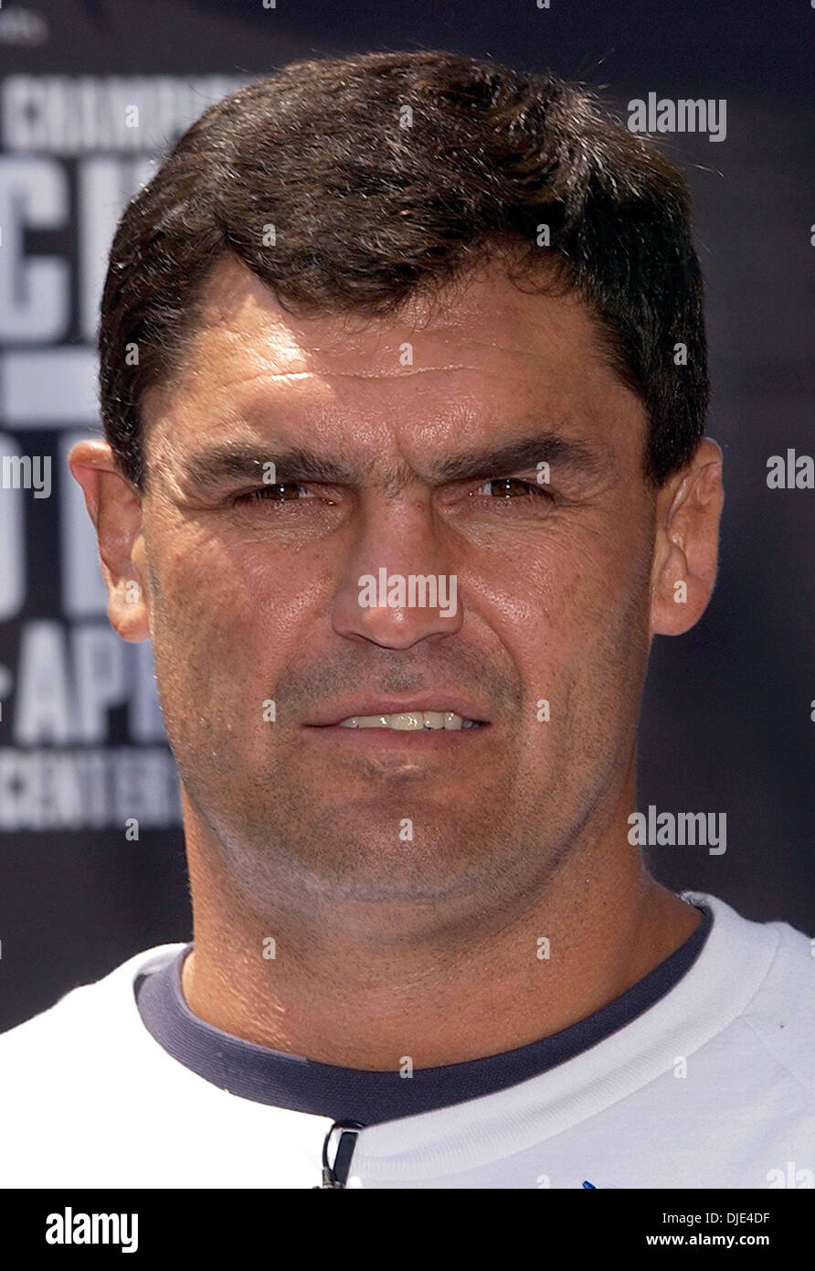April 22, 2004; Los Angeles, CA, USA; CORRIE SANDERS at the weigh in ...