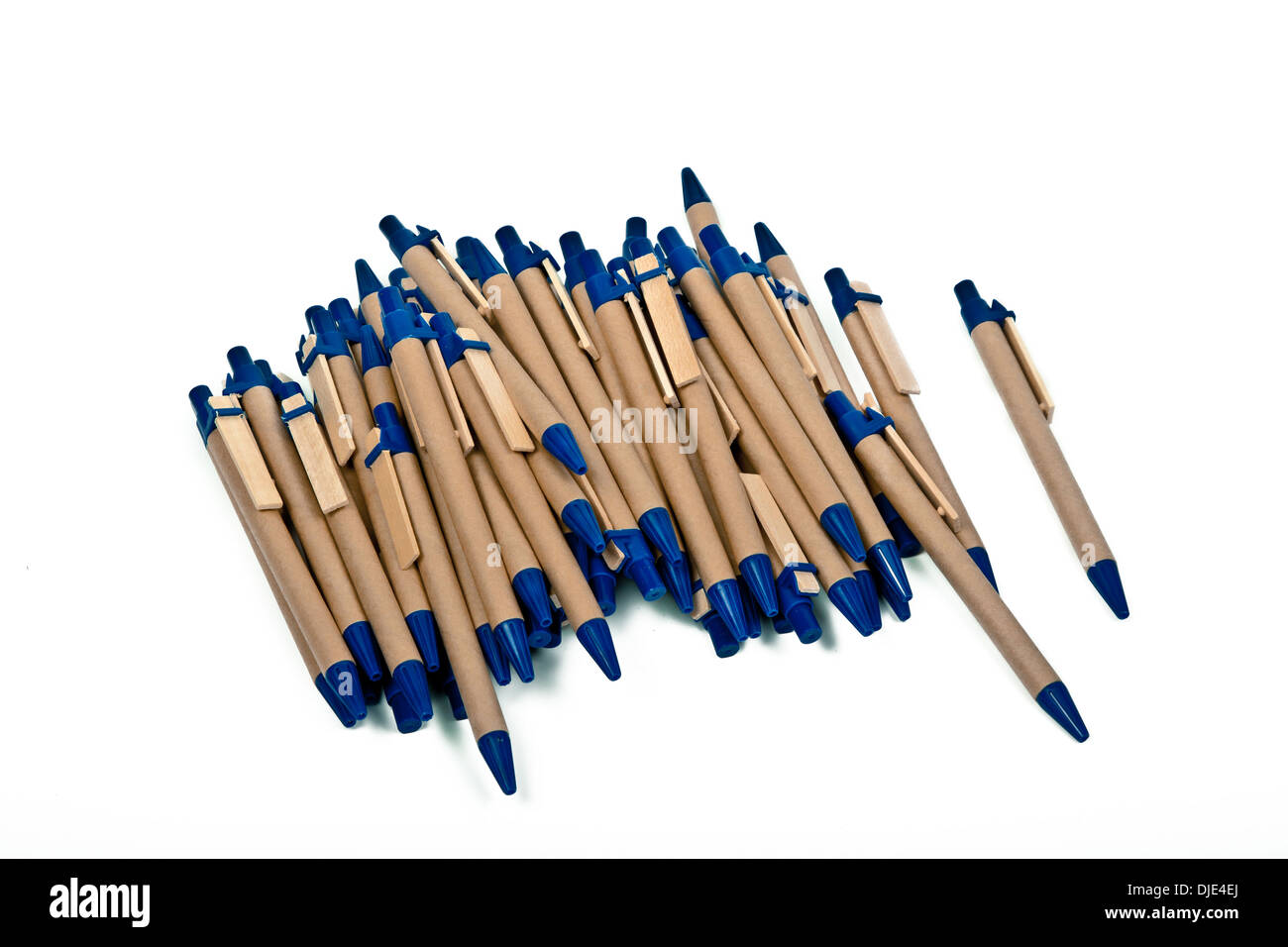 ballpoint pens isolated on white background Stock Photo - Alamy