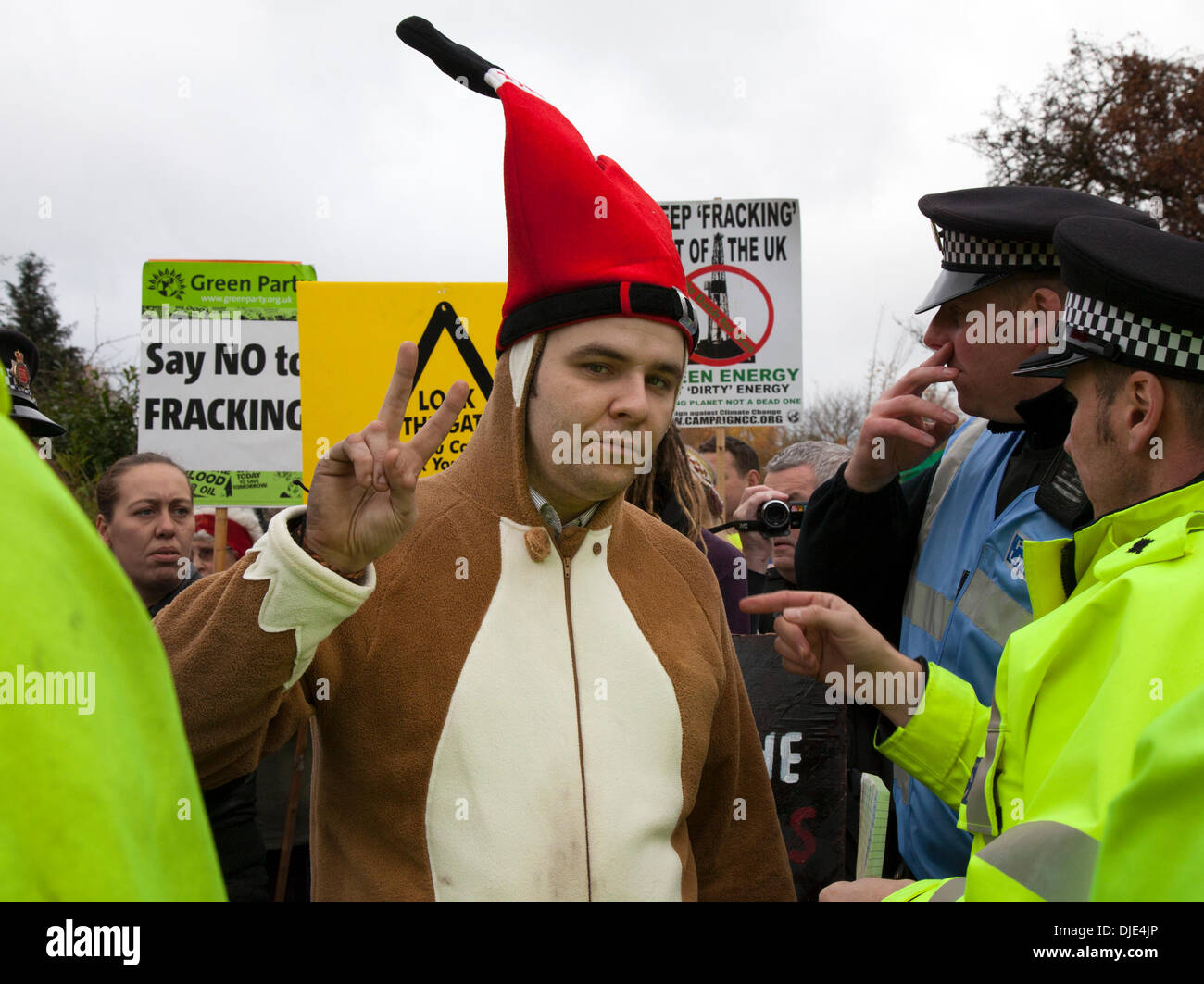 'Foxy' Mr Mark Pinnock from Irlam, at IGas Energy Drill site & eco ...