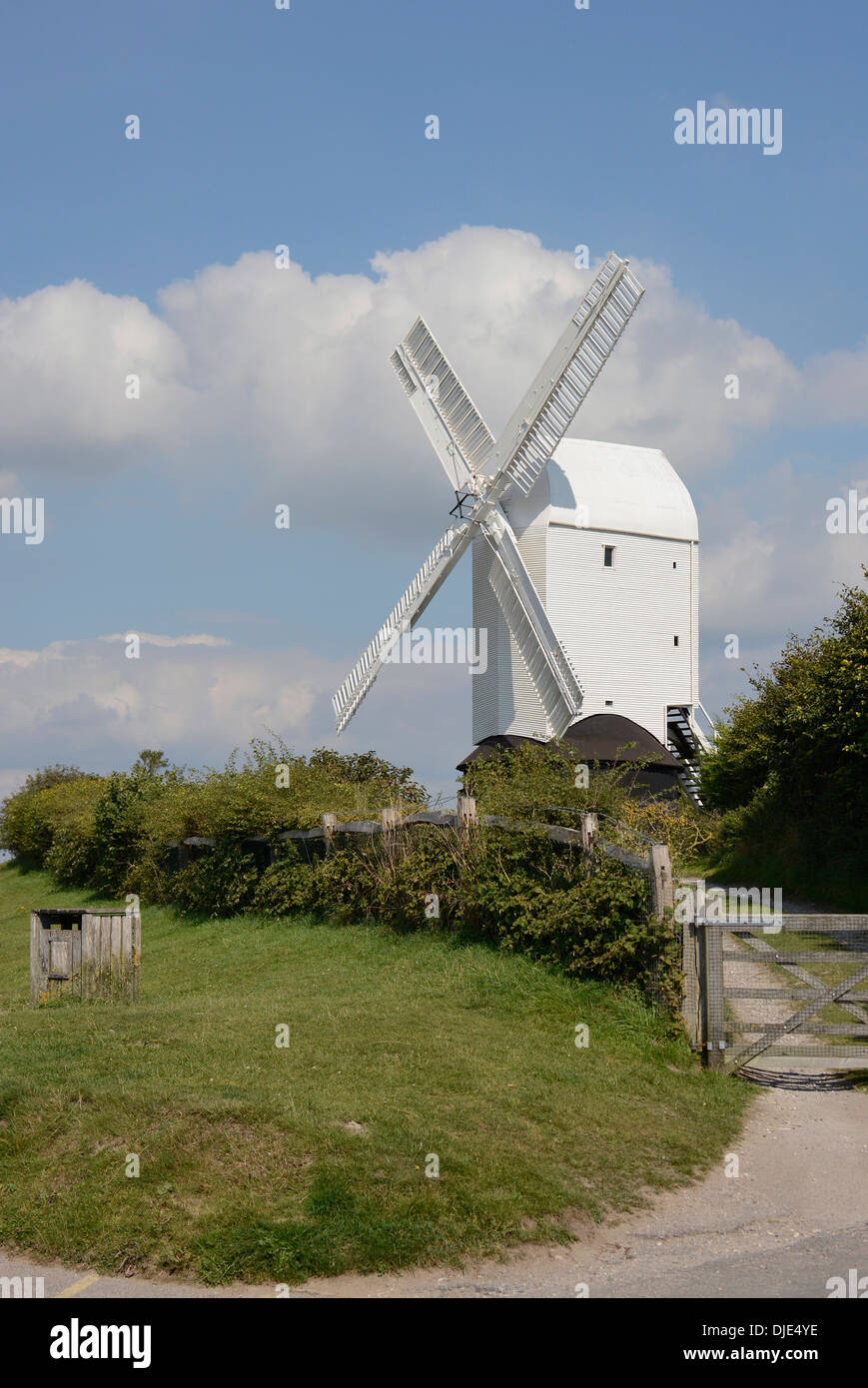 Windmill known as Jill on South Downs at Clayton near Brighton. East ...