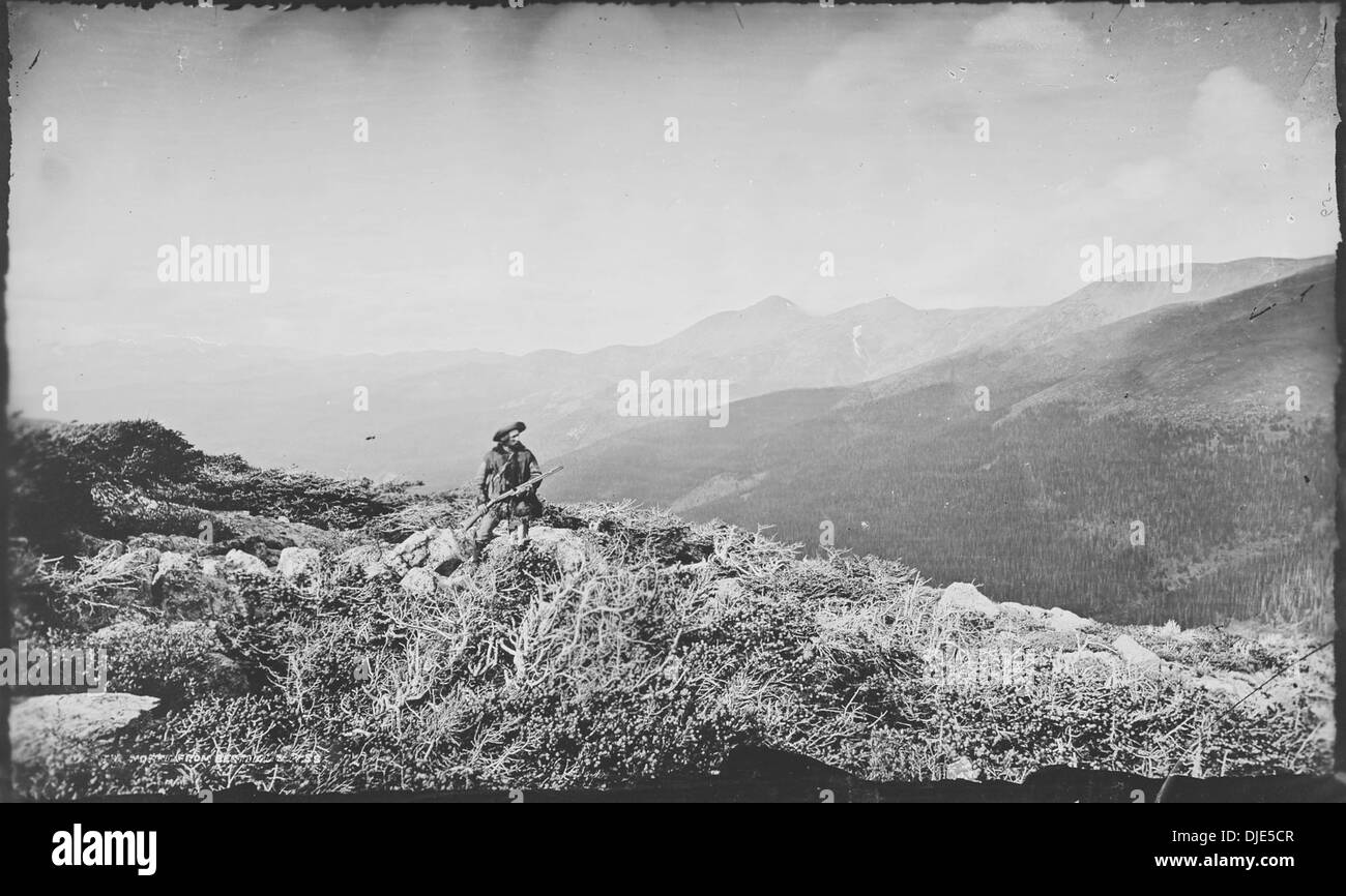 This photograph shows a view north from Berthoud Pass in Colorado, with ...
