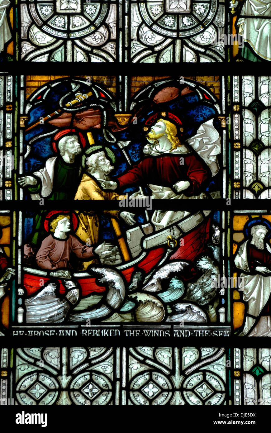 Rochester Cathedral Stained Glass Window High Resolution Stock ...