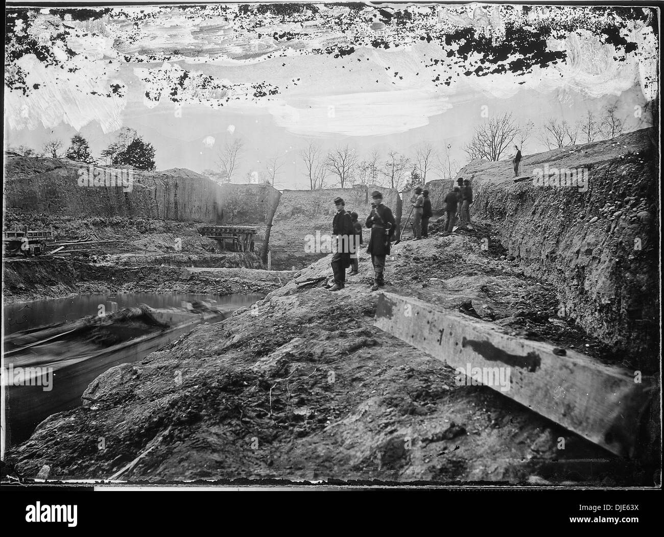 This image shows the Dutch Gap Canal along the James River in Virginia ...