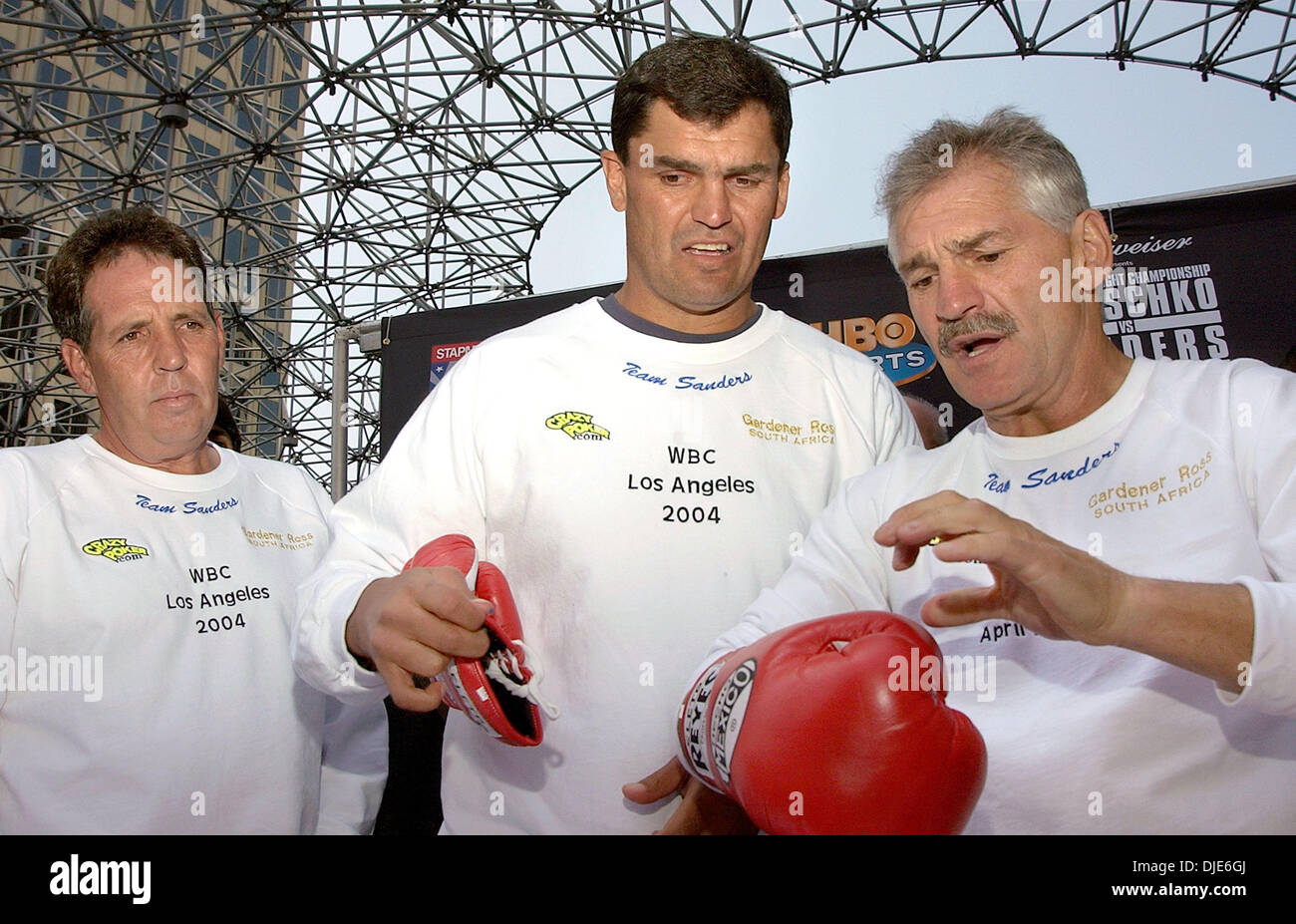April 22, 2004; Los Angeles, CA, USA; From left, VERNON SMITH, COORIE ...