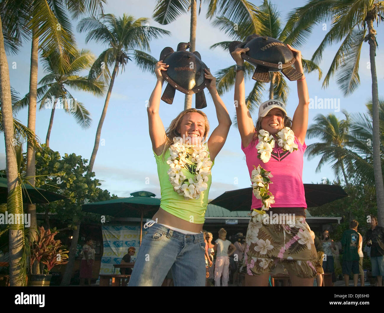 Apr 23, 2004; Tavarua Island, Fiji; Runner up ROCHELLE BALLARD (Haw) (L ...
