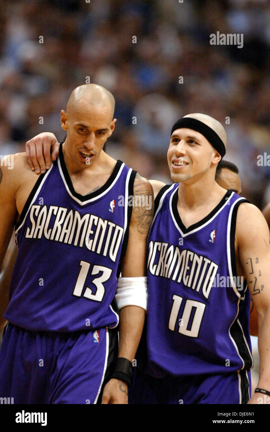 Apr 26, 2004; Dallas, TX, USA; DOUG CHRISTIE and MIKE BIBBY during the ...