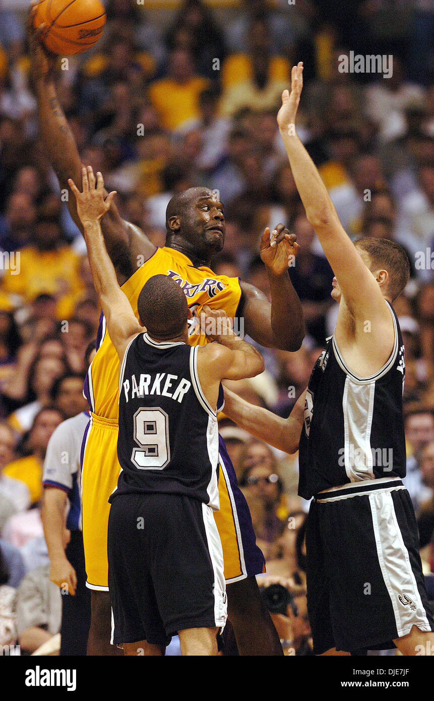 May 15, 2004; Los Angeles, CA, USA; Los Angeles Lakers' Shaquille O ...