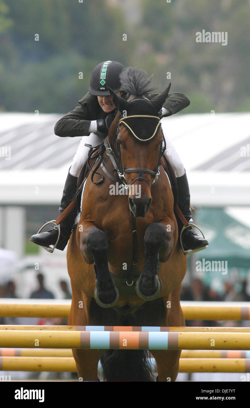 May 23, 2004; San Juan Capistrano, CA, USA; ALISON FIRESTONE and horse ...