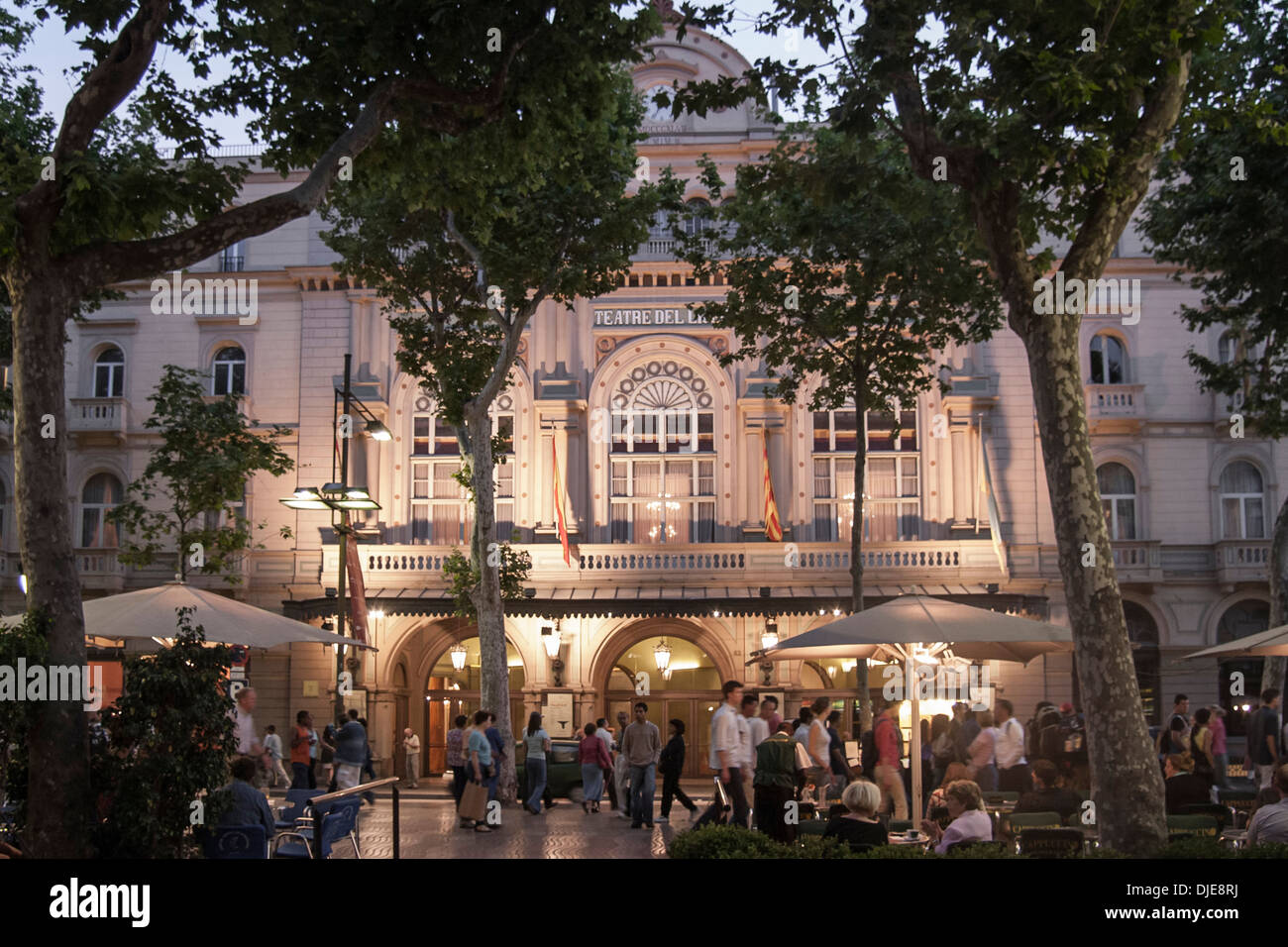 Gran Teatre del Liceu, Opera House, La Rambla, Barcelona, Spain Stock ...