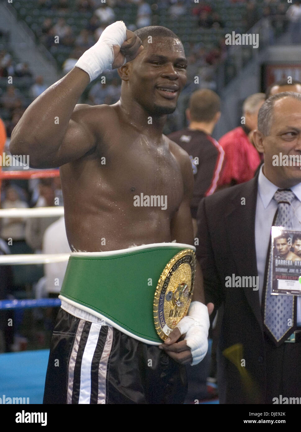 Jun 19, 2004; Los Angeles, CA, USA; 2000 US Olympian JERMAIN TAYLOR ...