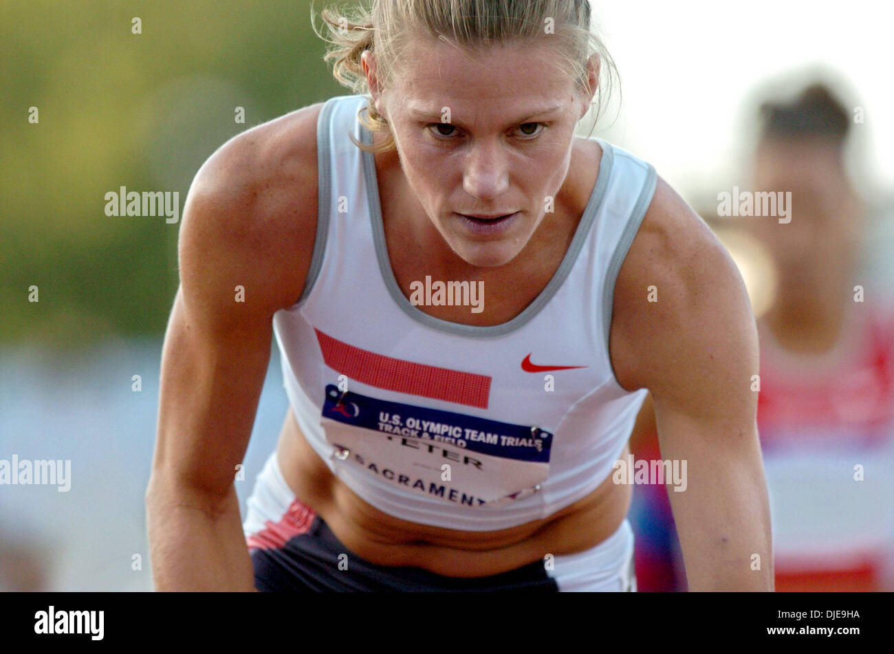 Jul 09, 2004; Sacramento, CA, USA; NICOLE TETER concentrates at the ...