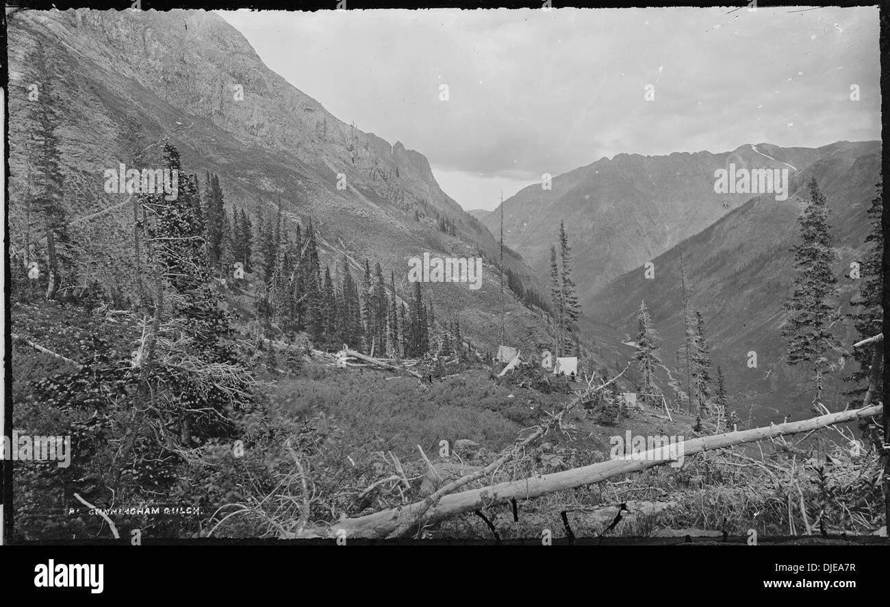 This image depicts Cunningham Gulch in the Silverton Quadrangle of San ...