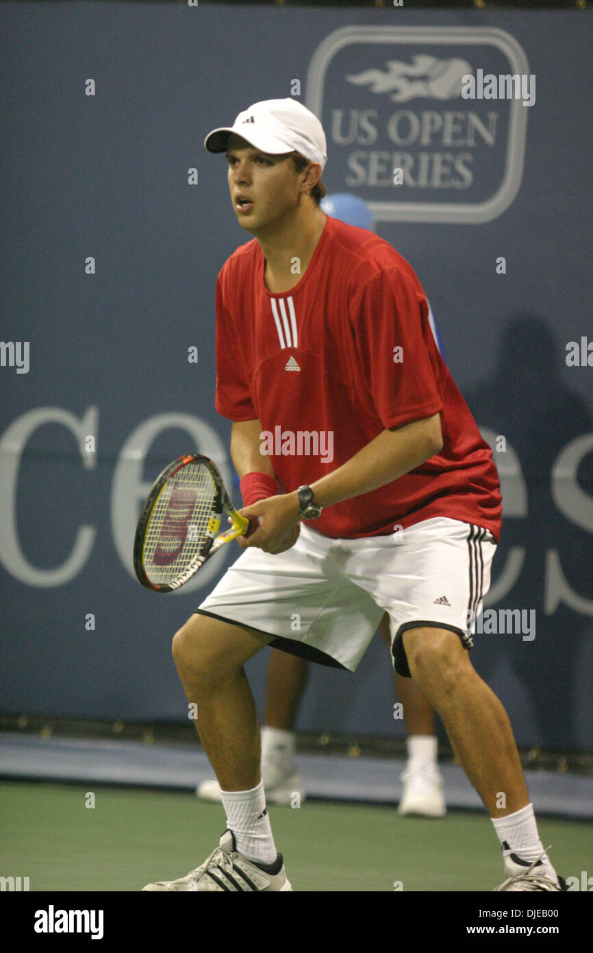 Jul 14, 2004; Los Angeles, CA, USA; MIKE BRYAN in action during the ...