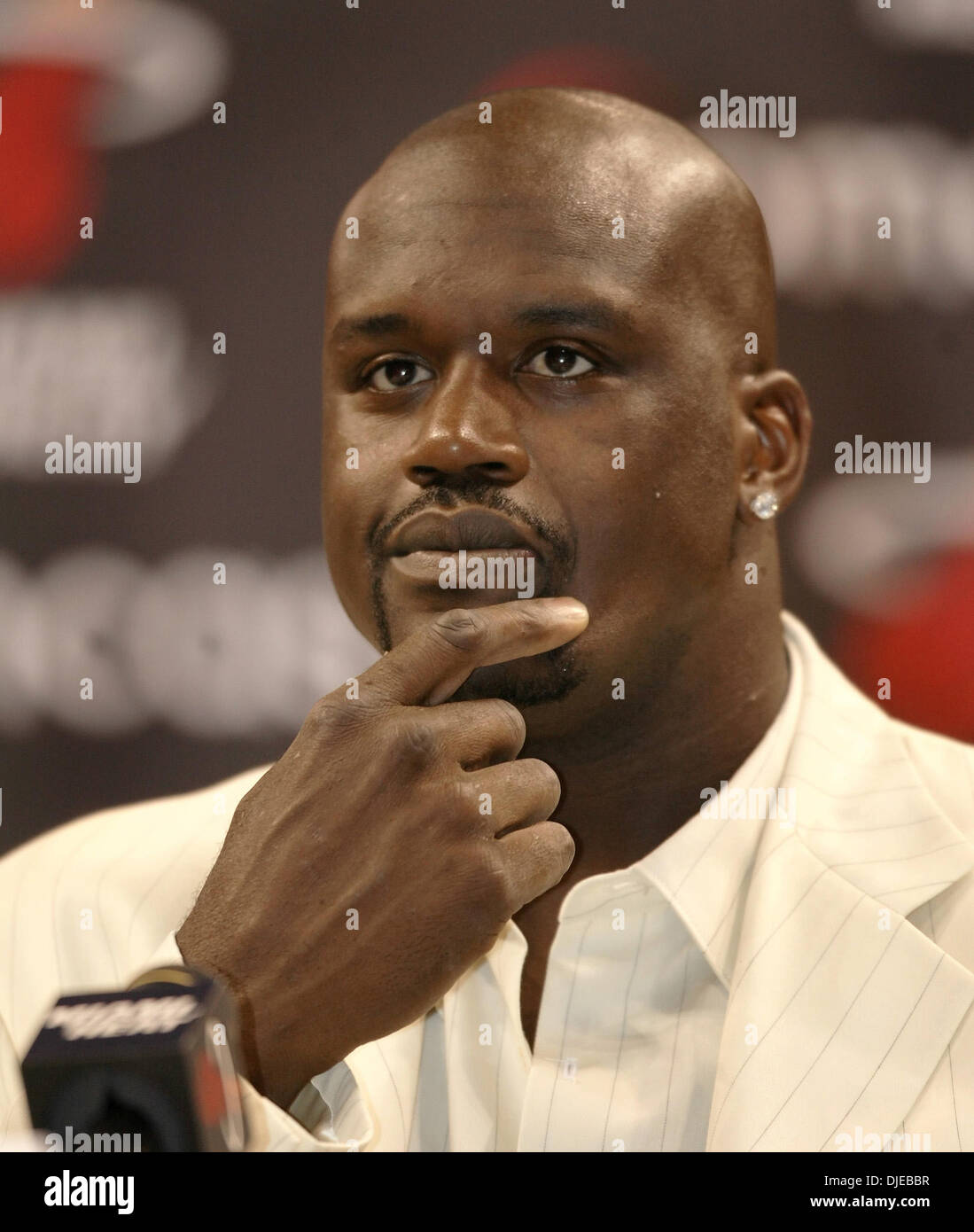 Jul 20, 2004; Miami, FL, USA; Miami Heat's newest team member SHAQUILLE ...