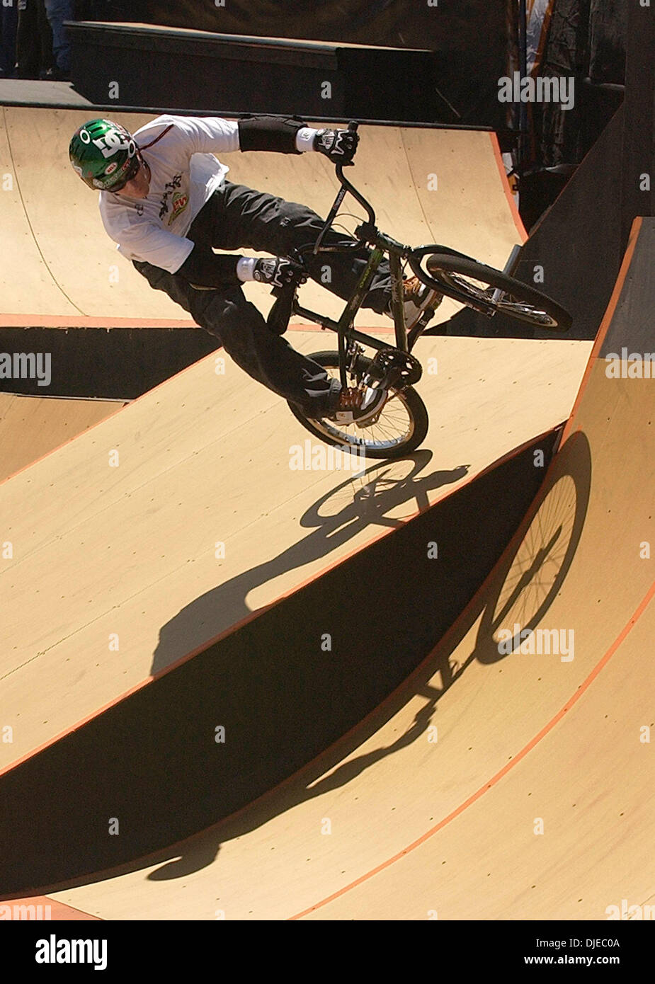 Aug 07, 2004; Los Angeles, CA, USA; Pro BMX rider CHAD KAGY competes ...