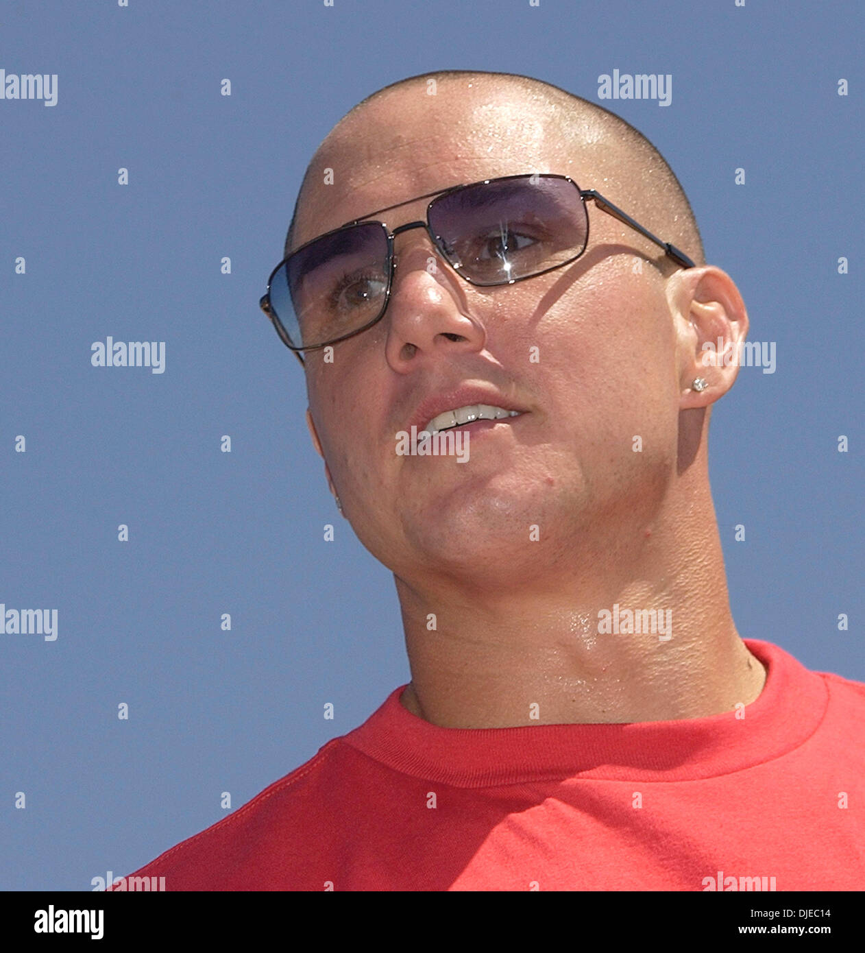 Aug 07, 2004; Los Angeles, CA, USA; Pro BMX rider DAVE MIRRA during X ...