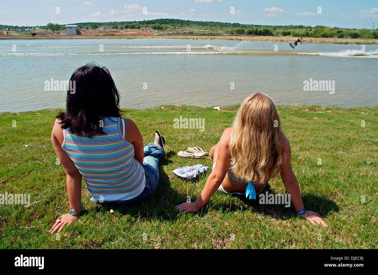 Aug 14, 2004; New Braunfels, TX, USA; MICHELLE PARMLEY (right) and ...