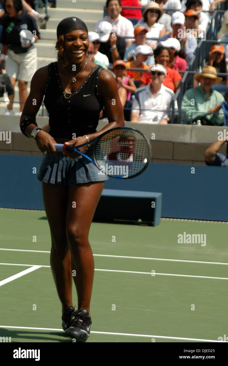 Aug 28, 2004; NYC, NY, USA; Tennis star SERENA WILLIAMS at the 2004 ...