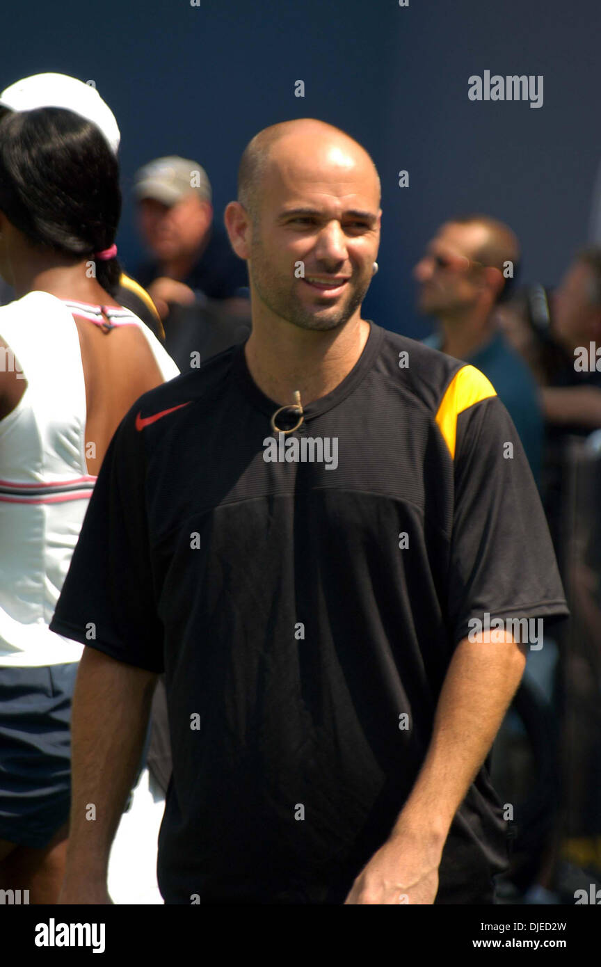 Aug 28, 2004; NYC, NY, USA; Tennis great ANDRE AGASSI at the 2004 ...