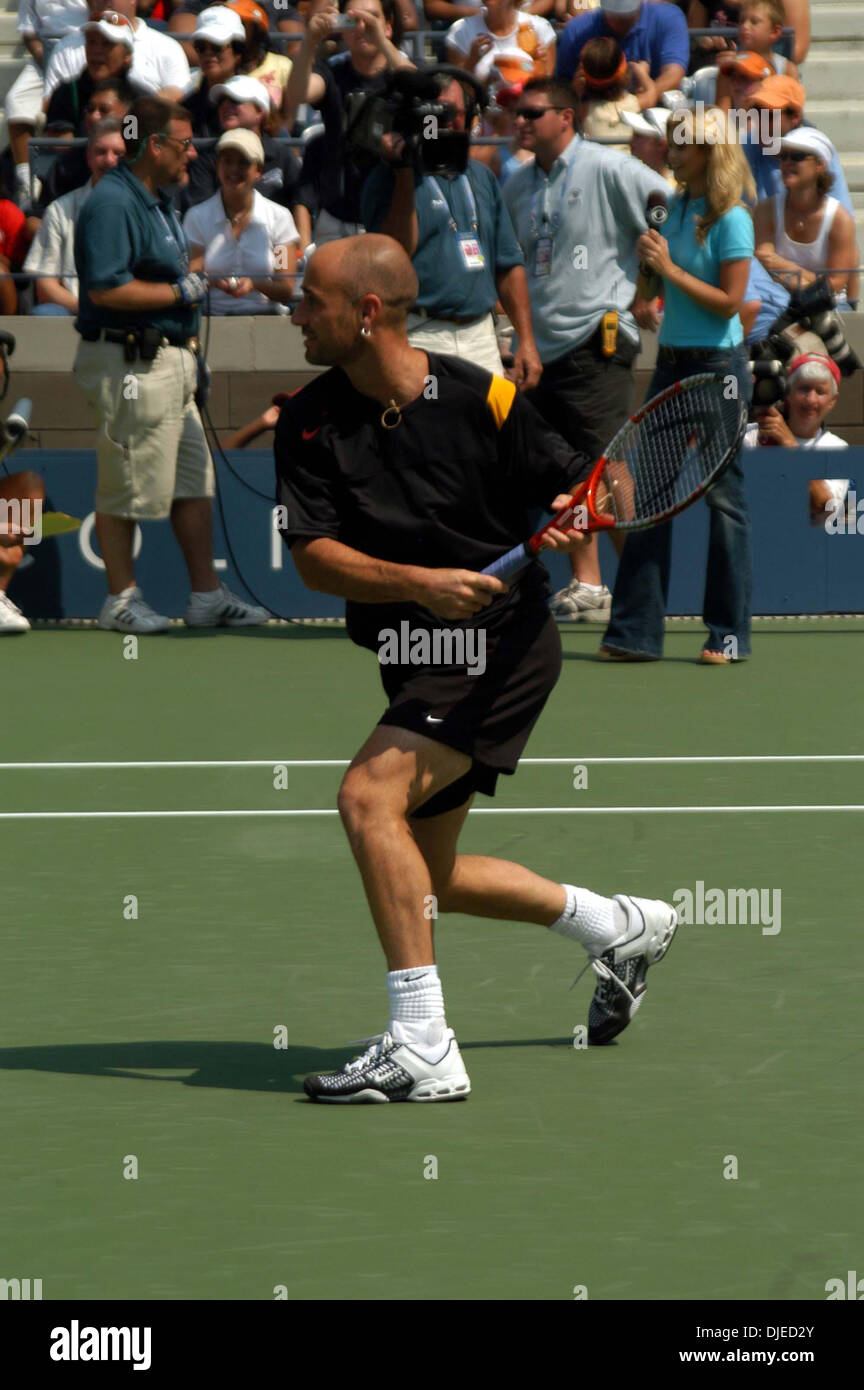 Aug 28, 2004; NYC, NY, USA; Tennis great ANDRE AGASSI at the 2004 ...