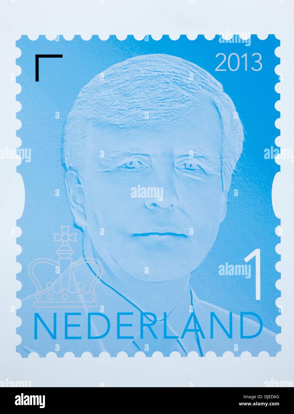 The Hague, The Netherlands. 27th Nov, 2013. The first King Stamp ...