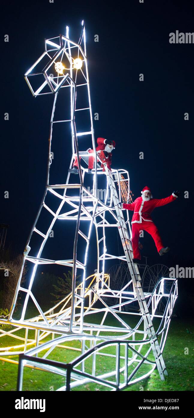 Storkow, Germany. 27th Nov, 2013. Bike designer Didi Senft presents ...