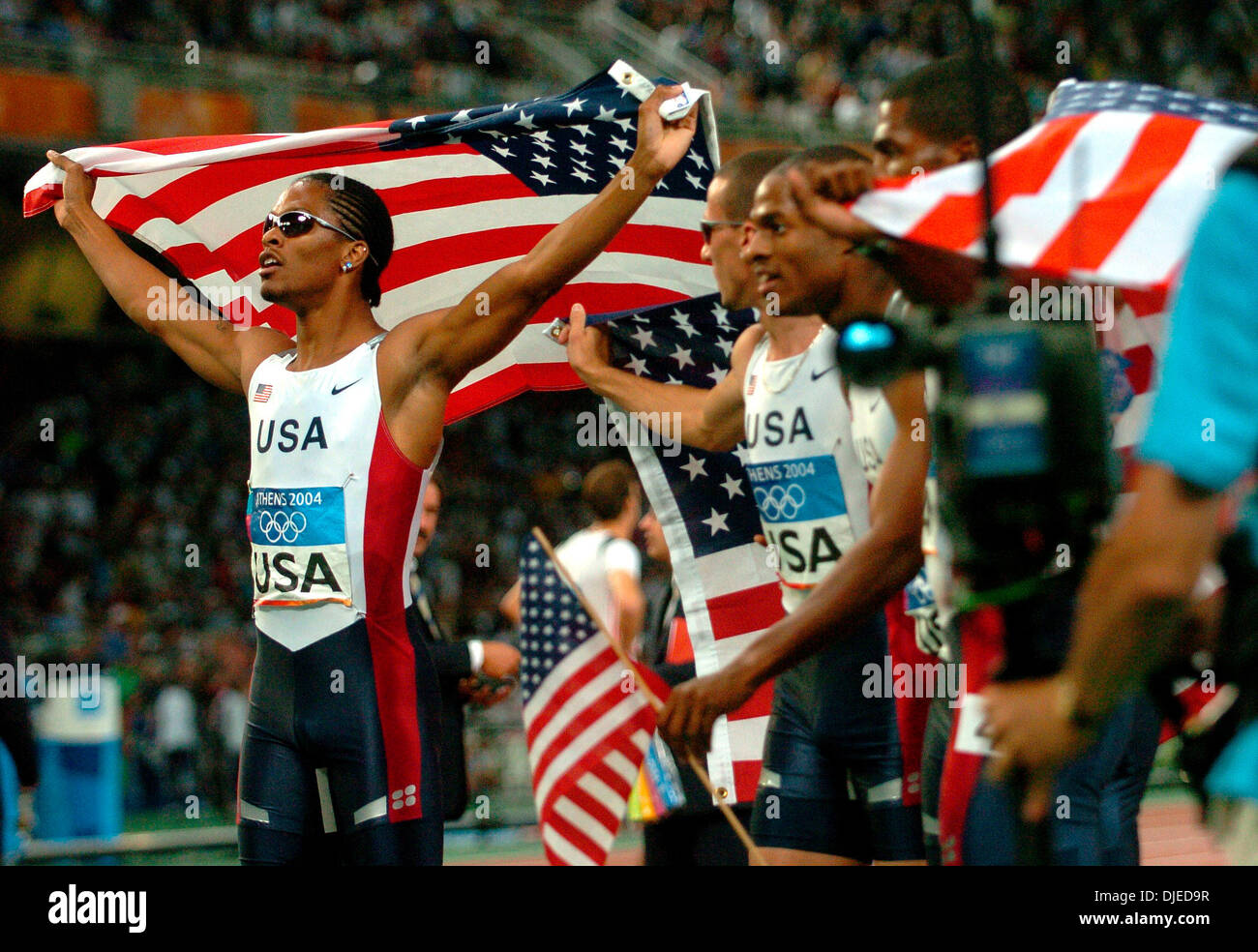Aug 28, 2004; Athens, GREECE; U.S. Olympic runner and San Antonio ...
