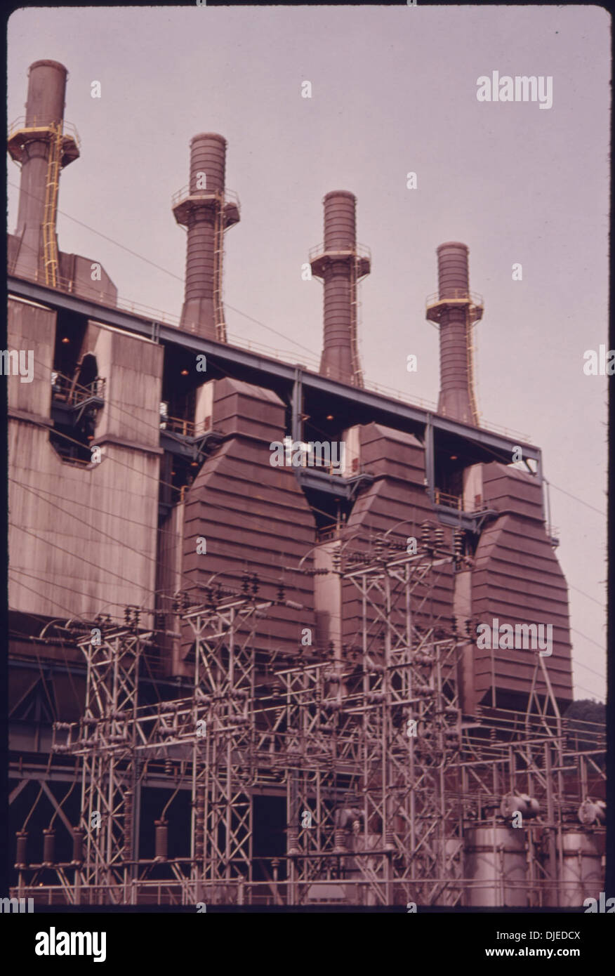 Union Carbide power plant, equipped with modern precipitators, is noted ...