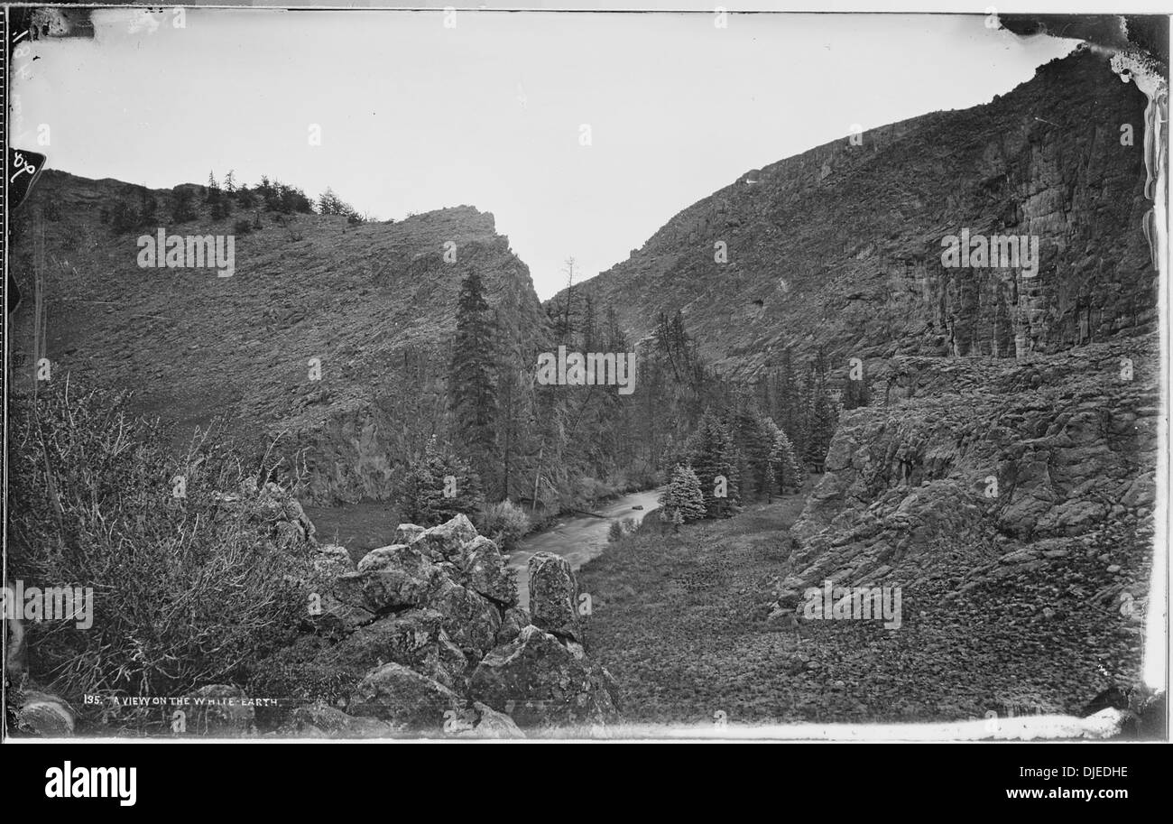 This image offers a scenic view of the White Earth River, showcasing ...