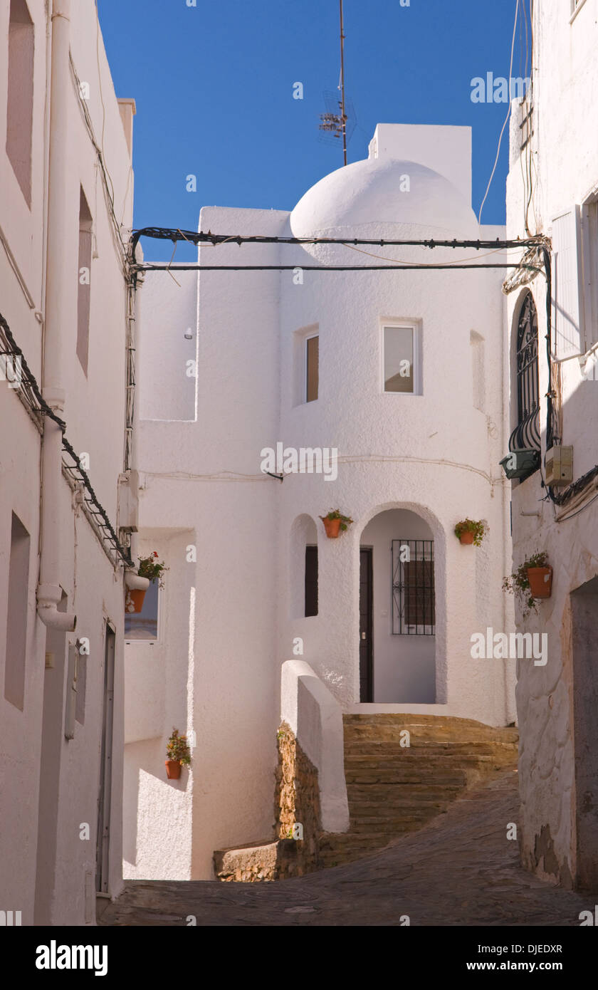 White washed buildings in Mojacar pueblo (village) Spain Stock Photo ...