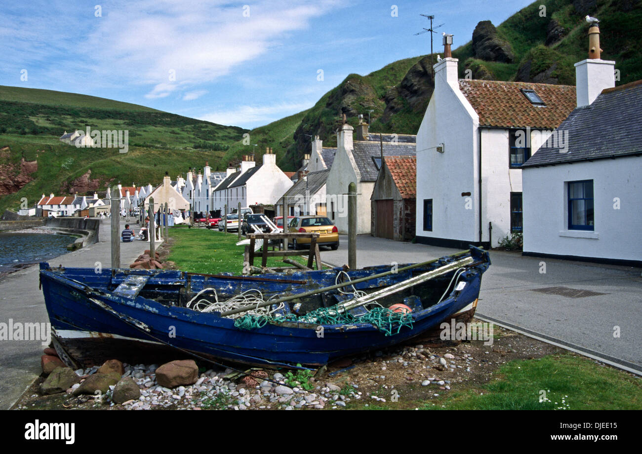 Main Street Pennan Aberdeenshire Scotland Stock Photo - Alamy
