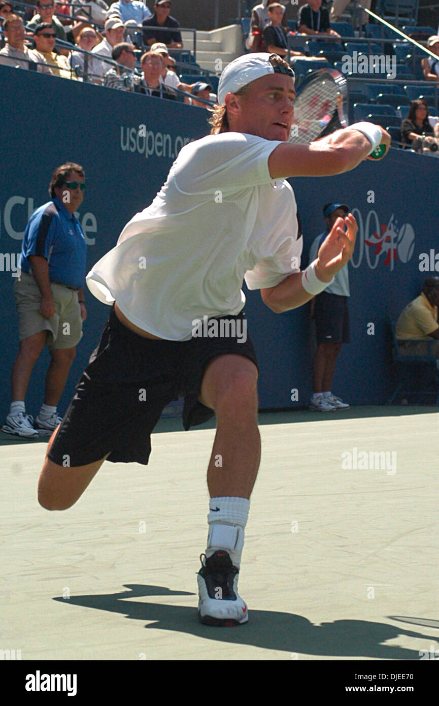 Sep 01, 2004; Flushing Meadows, NY, USA; Tennis player LLEYTON HEWITT ...