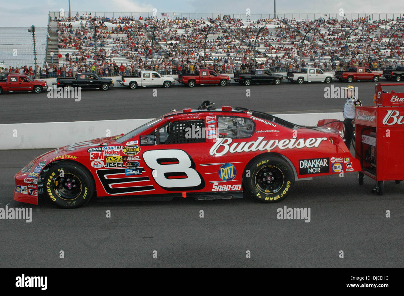 Sep 11, 2004; RIchmond, VA, USA; Nascar #8 Budweiser sponsored car ...