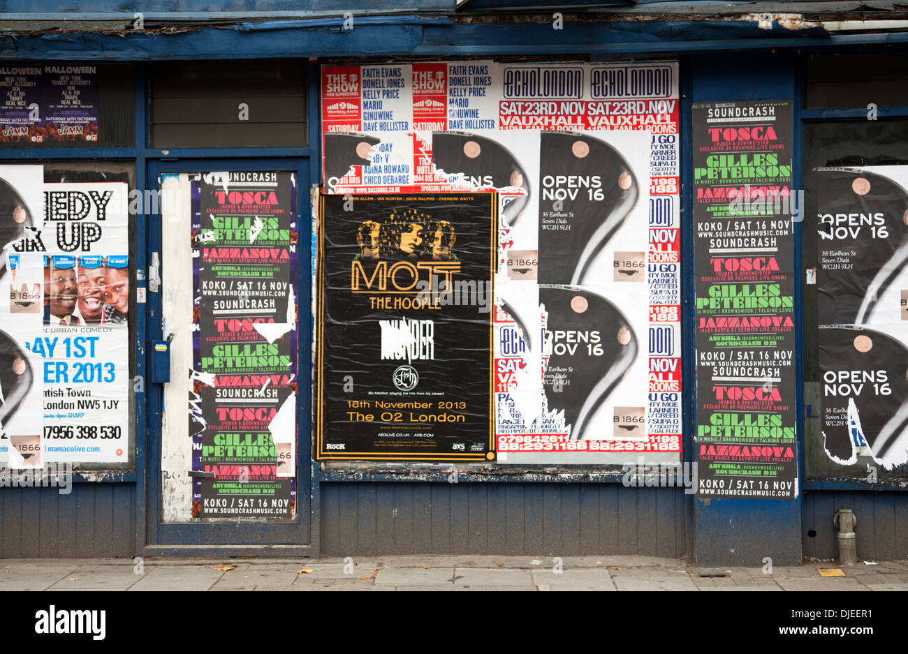 Poster glued on wall hi-res stock photography and images - Alamy