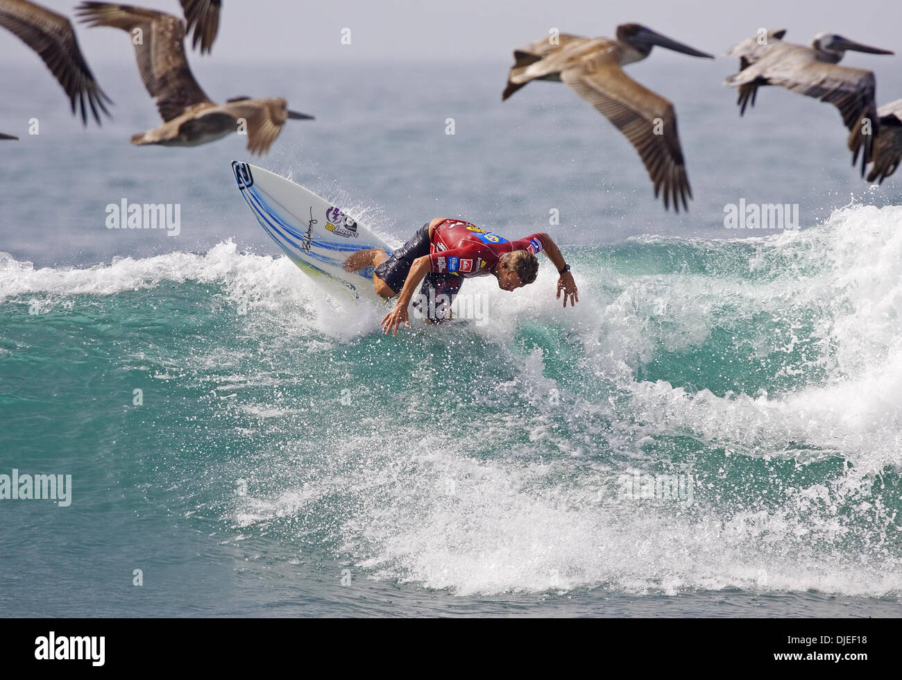 Sep 18, 2004; San Clemente, CA, USA; Surfer LUKE EGAN (Aus) surfed to ...