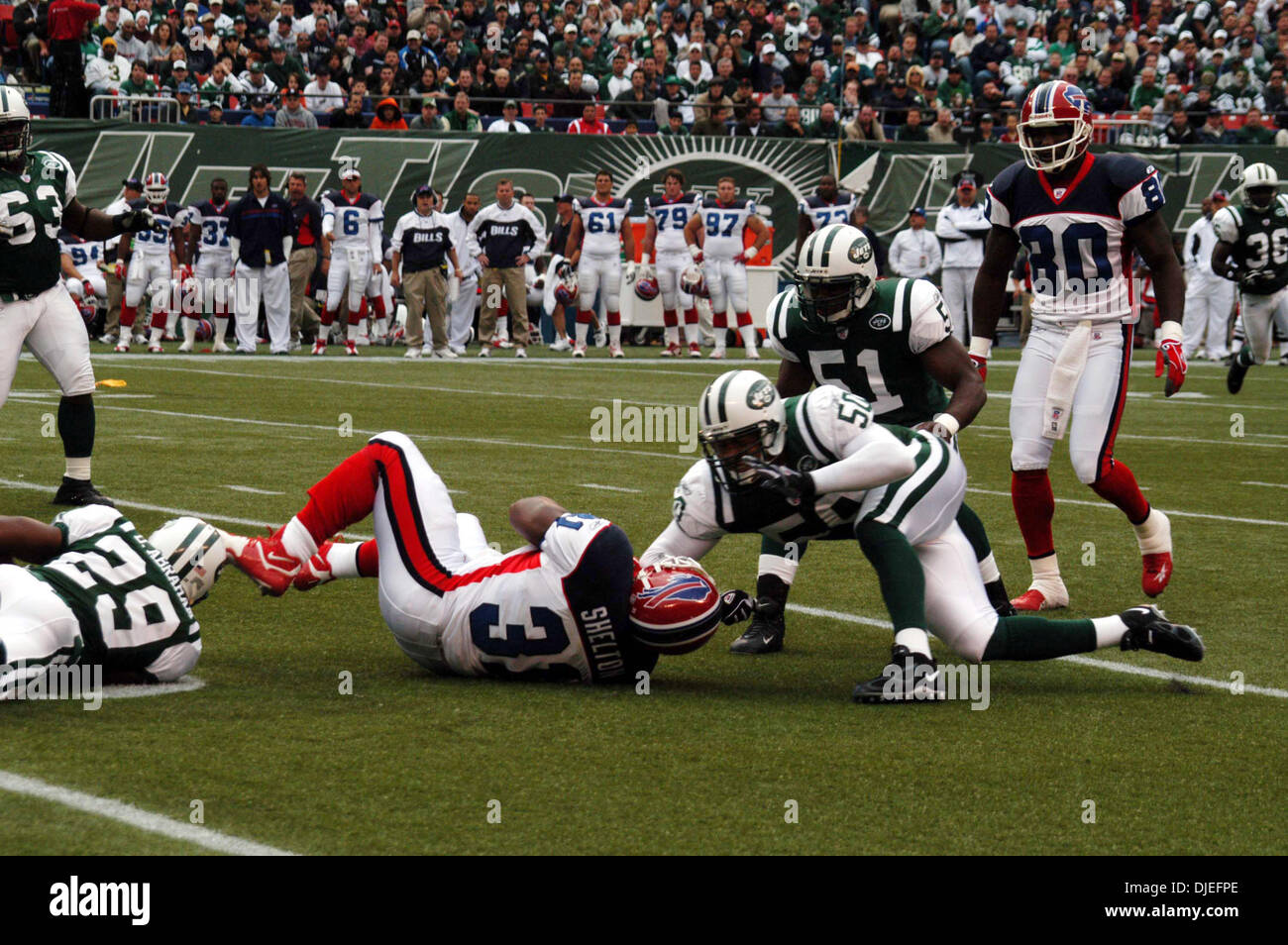 Oct 10, 2004; New York, NY, USA; NY Jets Vs Buffalo Bills at Giant ...