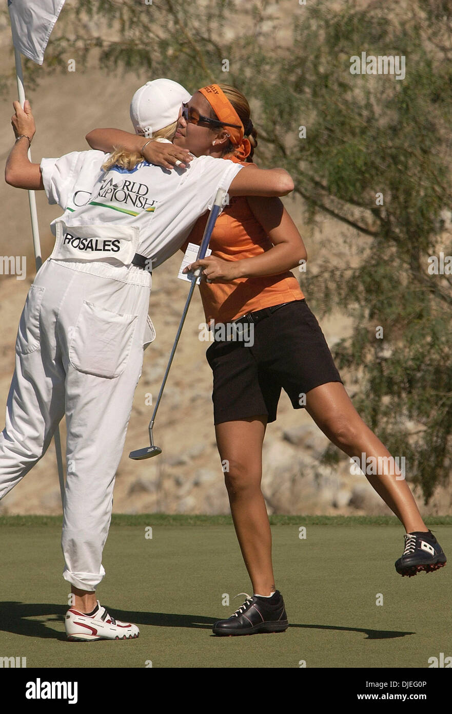 October 16, 2004; Palm Desert, CA, USA; LPGA Pro JENNIFER ROSALES (L ...