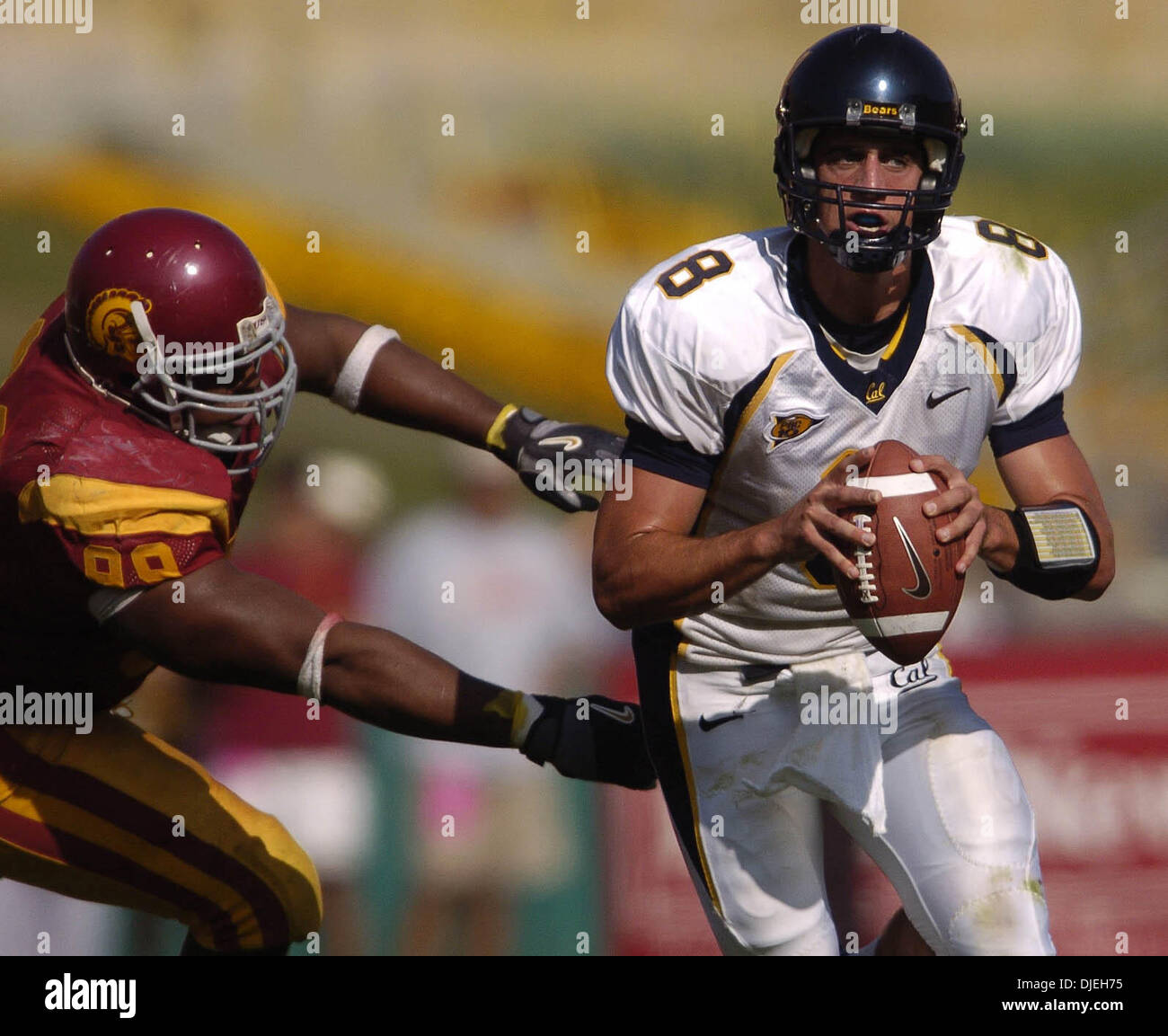 Oct 09, 2004; Los Angeles, CA, USA; Cal's quarterback AARON RODGERS, #8 ...