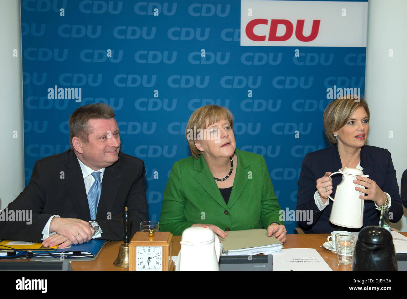 Berlin, Germany. November 27th 2013.CDU leader group have a meeting in ...