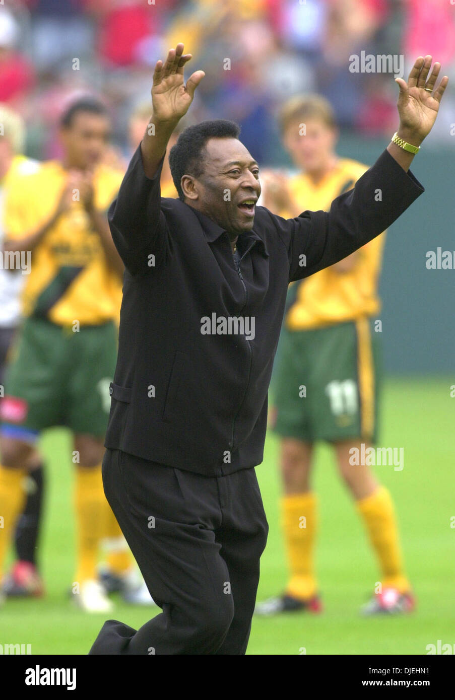 Jun 07, 2003; Carson, CA, USA; International soccer sensation PELE ...