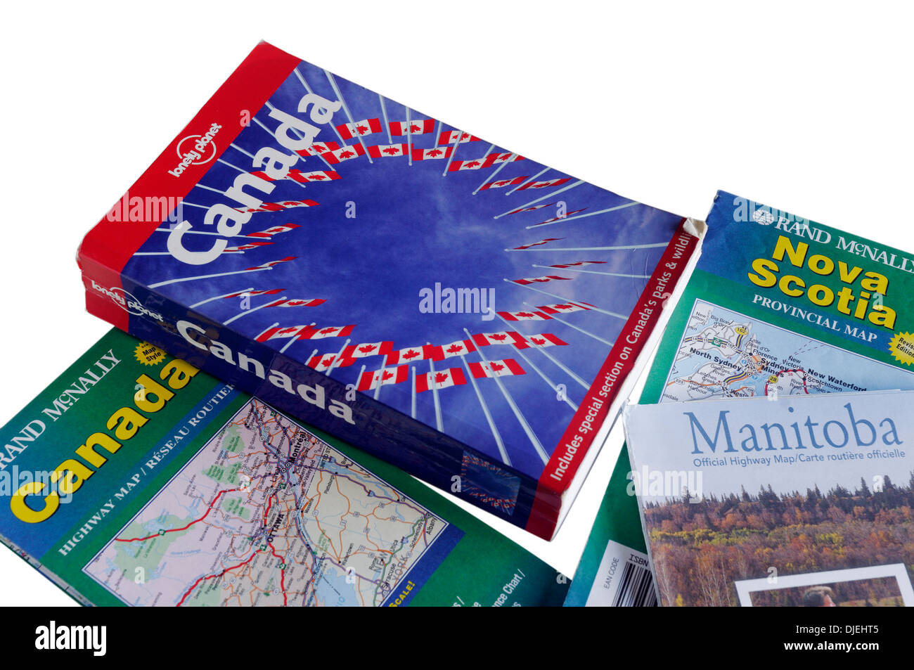 Maps and Guidebooks for Canada Stock Photo - Alamy