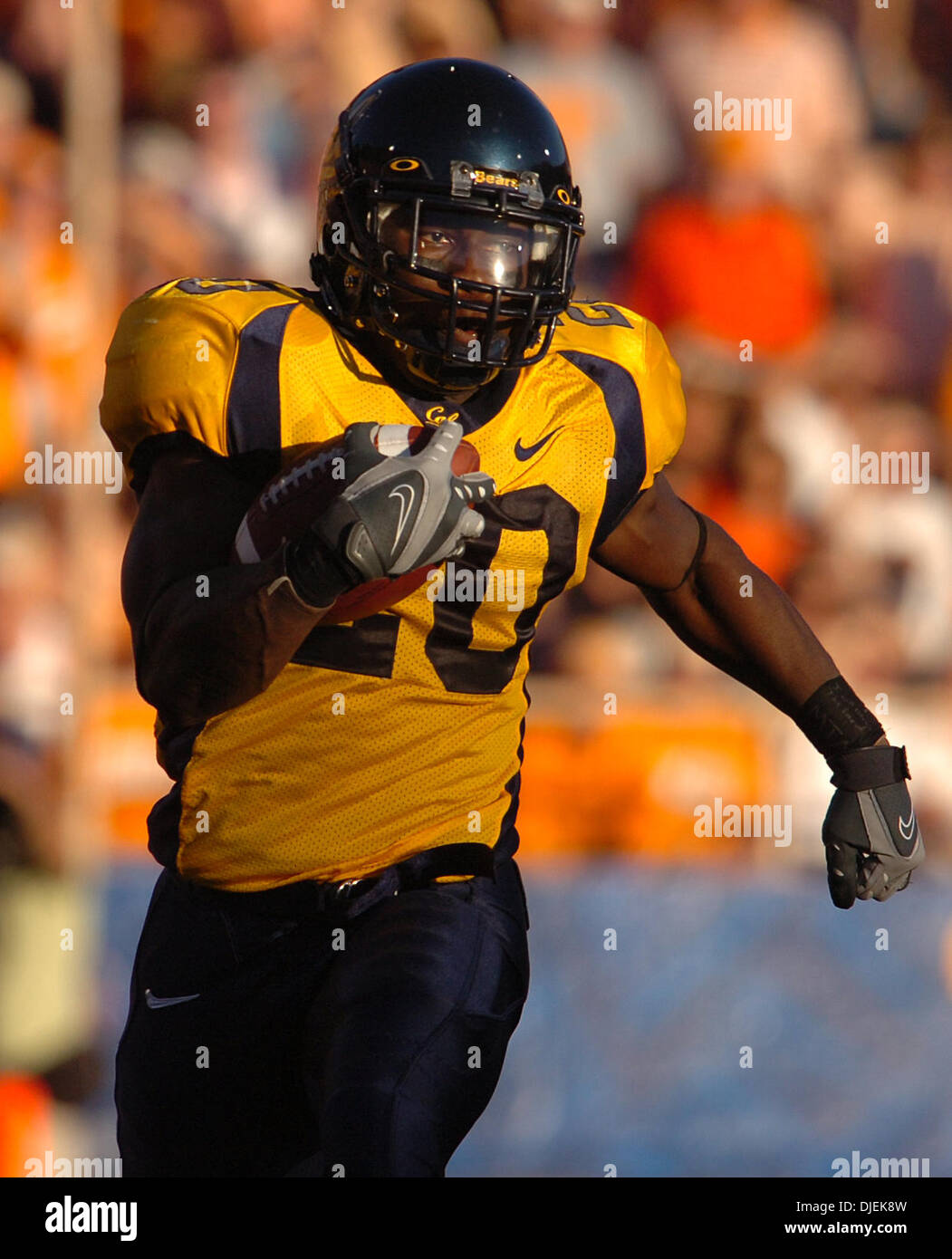 California Golden Bear's Thomas DeCoud, #4, (tongue out) celebrates ...