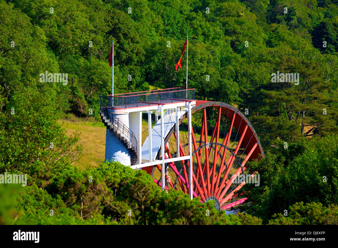 Laxey Wheel, Laxey, Isle of Man Stock Photo - Alamy