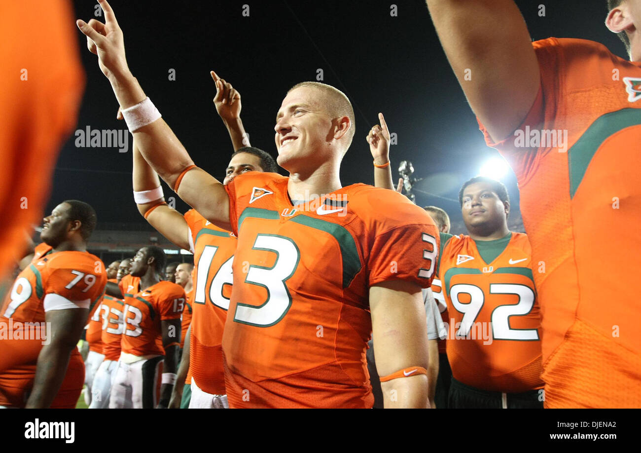 Sep 20, 2007 - Miami, FL, USA - Cane quarterback KYLE WRIGHT is all ...