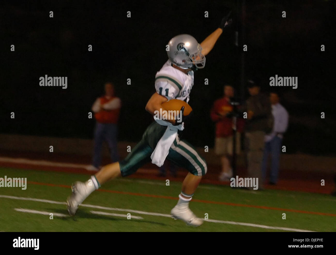 De La Salle's Michael Czyz, #11, celebrates after scoring a touchdown ...