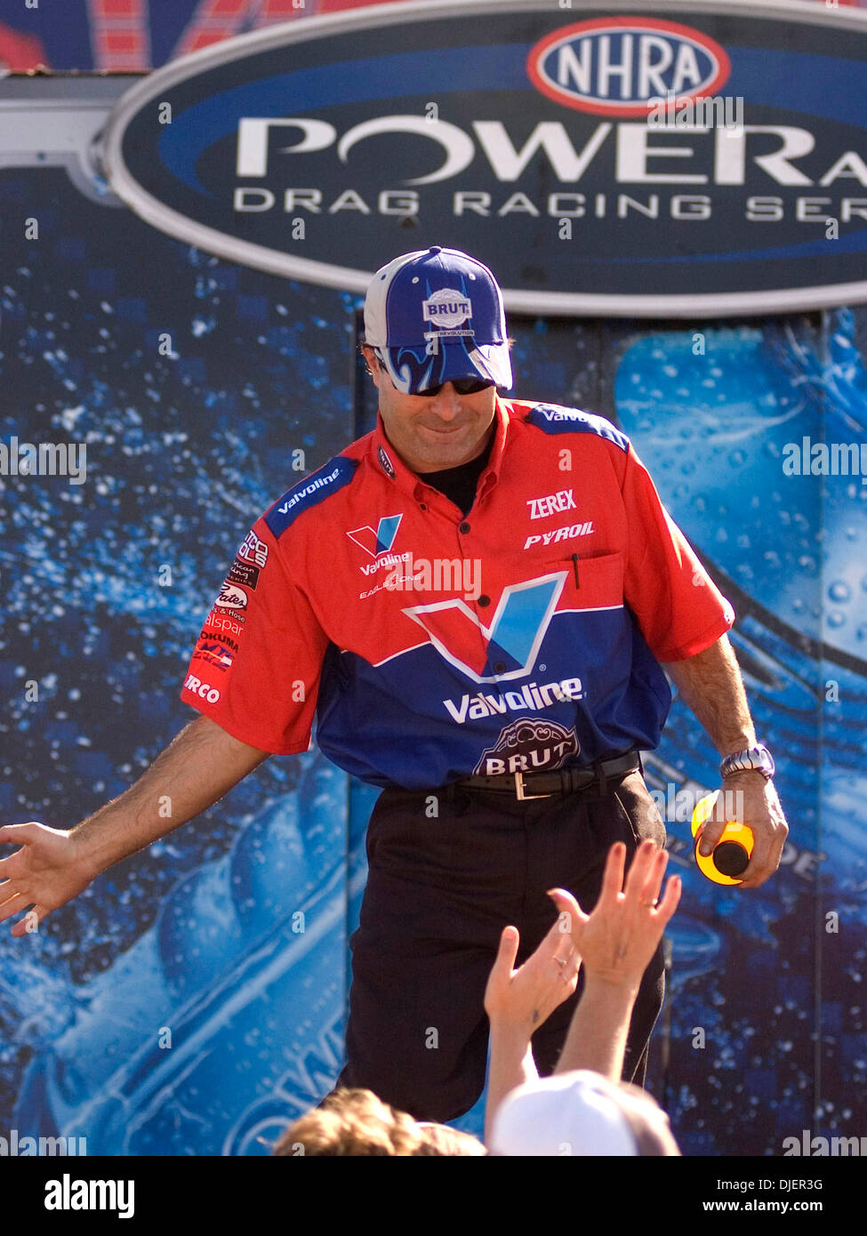 Oct 07, 2007 - Dinwiddie, VA, USA - RON CAPPS, NHRA Funny Car driver ...