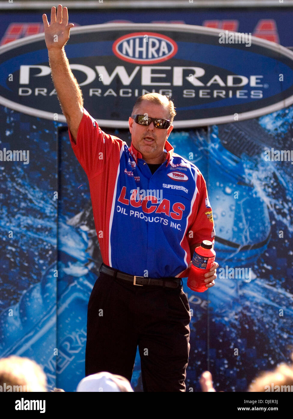 Oct 07, 2007 - Dinwiddie, VA, USA - TONY BARTONE, NHRA Funny Car driver ...