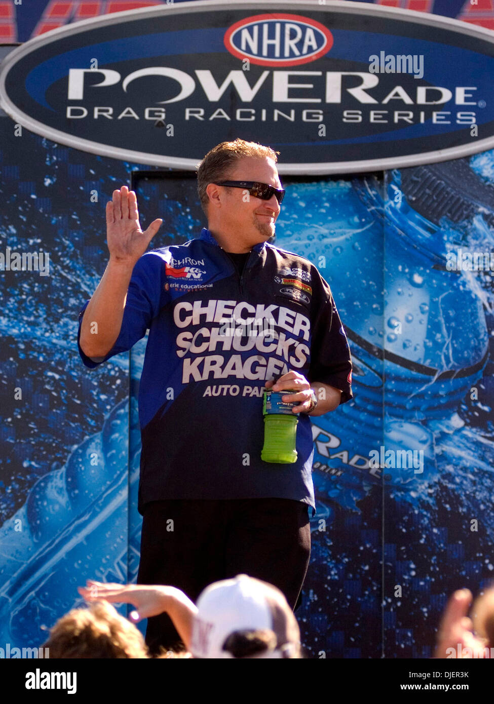 Oct 07, 2007 - Dinwiddie, VA, USA - JEFF AREND, NHRA Funny Car driver ...